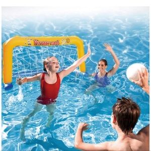 Toys | Floating Pool Water Handball Goal Net Inflatable Blow Up Ball ...
